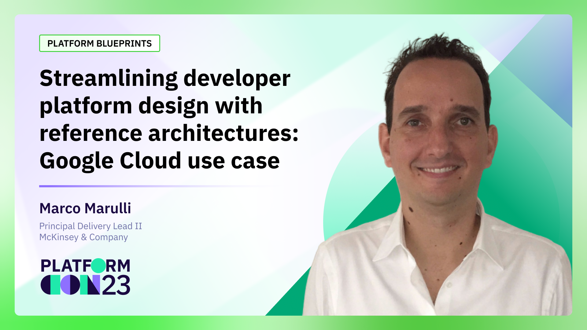 Streamlining developer platform design with reference architectures: Google Cloud use case